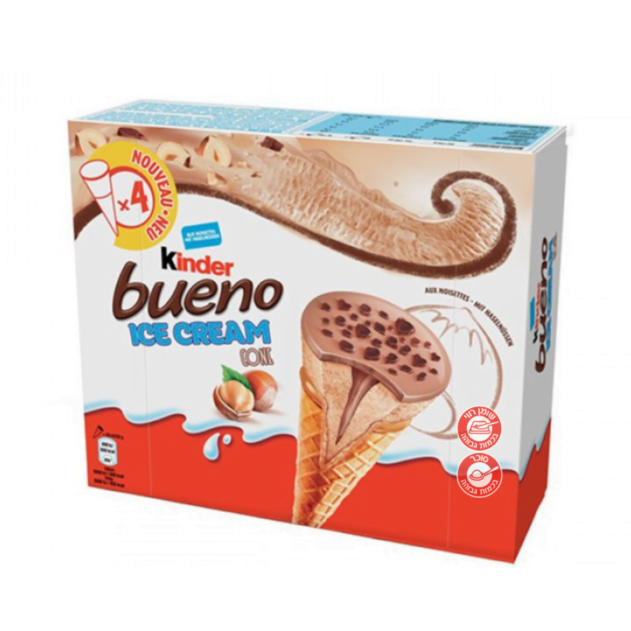 Kinder Bueno Milk Ice Cream- רביעית טילוני קינדר בוואנו חלב ...