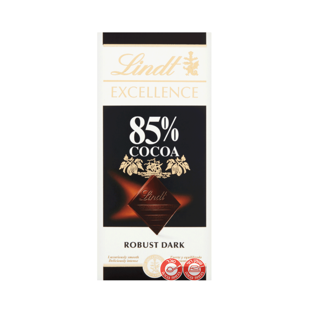 Lindt Excellence 85% - לינט אקסלנס 85% קקאו - ChocolateWorld